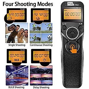 Wireless Shutter Release for Canon, Pixel TW-283 E3/N3 Wireless Remote Control Timer Shutter Release Cable for Canon EOS R EOS R5 R6 R3 1300D 1100D760D 70D 80D 90D 5D IV III 1D 6D 7D fujifilm GFX50R