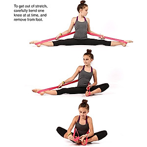 Ballet Stretch Band for Dance, Gymnastics, Cheerleading, Pilates. Improves Elastic Flexibility and Enhances Daily Stretching - Designed by PS Athletic