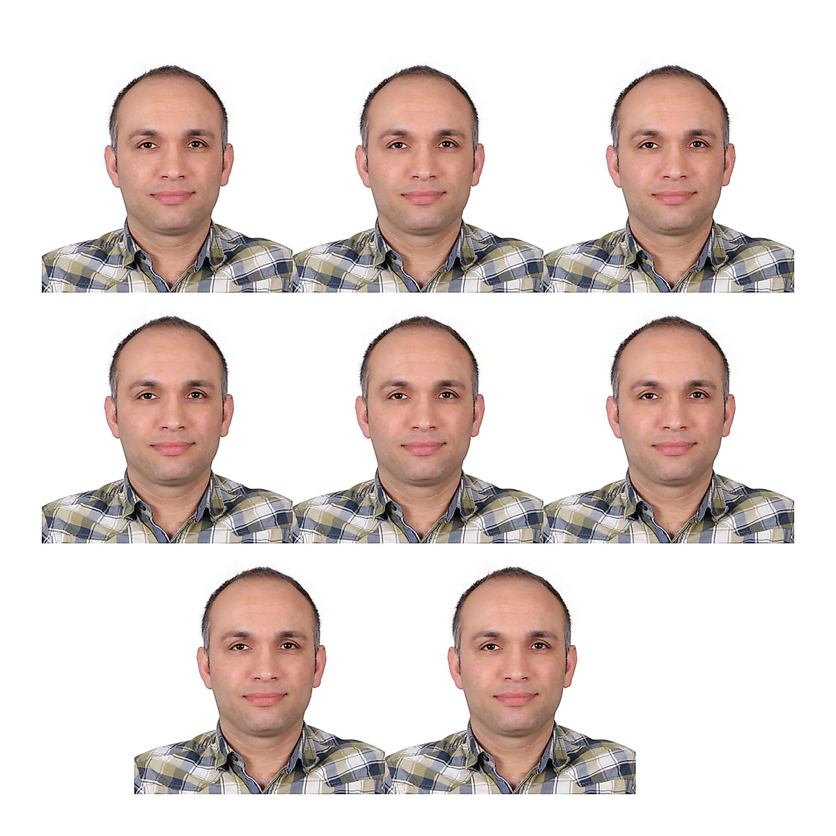 Kaslove LLC US Online Passport photo prints 2x2 inch, VISA, Citizenship, Immigration, Work Photos , green card (2*2 inch ( 12 pictures print))