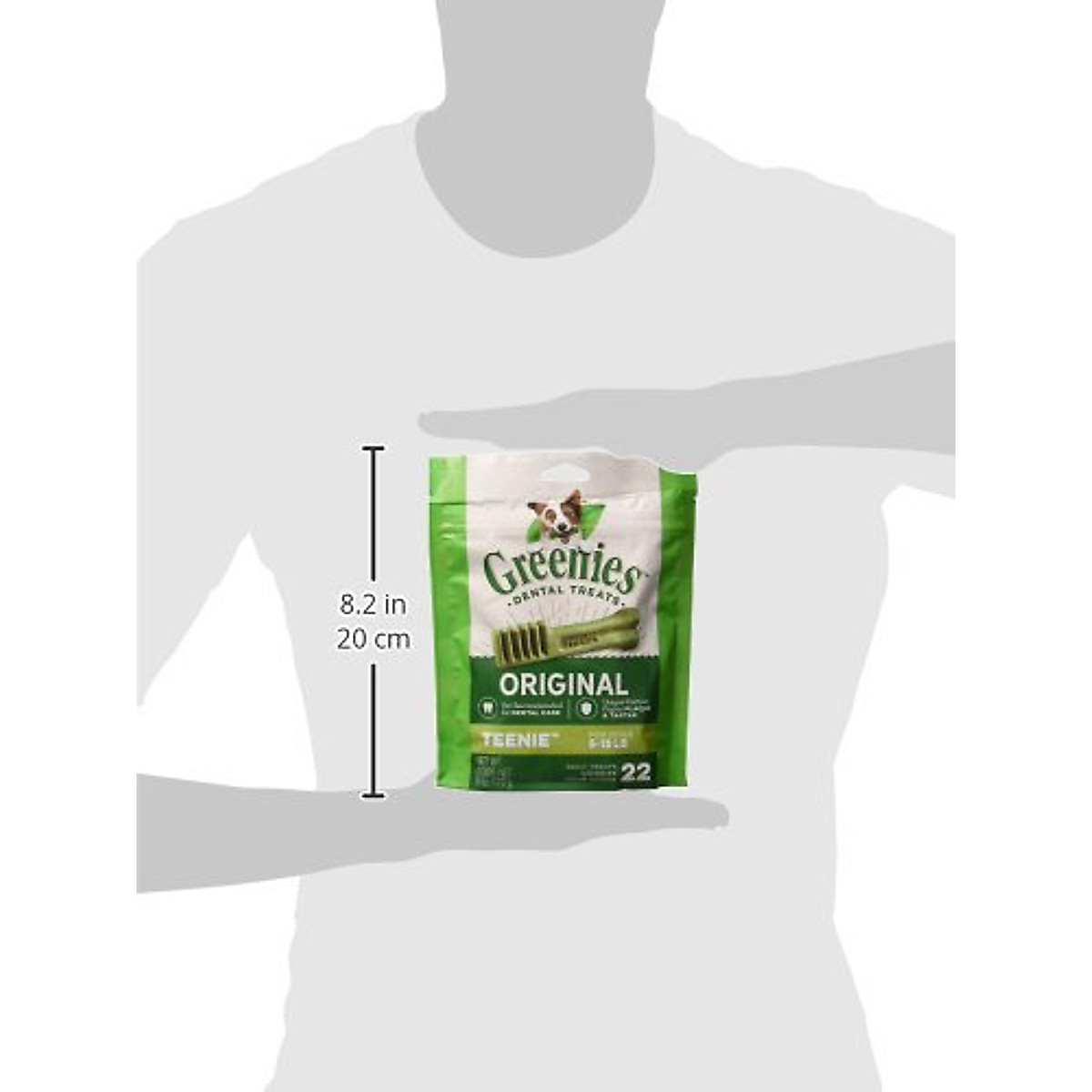 GREENIES Original TEENIE Natural Dental Care Dog Treats, 6 oz. Pack (22 Treats)