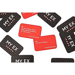 DSS Games My Ex [A Deck of Conversation Starters] - to Trash Talk Your Ex at Girls Night. Share Relatable Stories of Relationships Gone Wrong