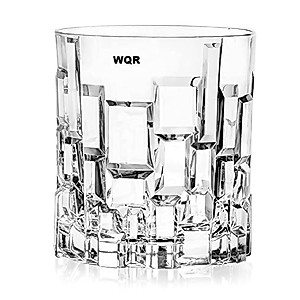 Farielyn-X Crystal Whiskey Glasses, Set of 6 Scotch Glasses, Tumblers for Drinking Bourbon, Scotch, Cocktail, Cognac, Irish Whisky, Large 10oz Premium Crystal Glass Tasting Cups for Men & Wo