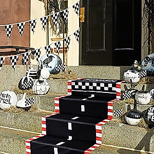 Racing Car Long Racetrack Floor Running Mat Drag Race Car Road Racing Track Decorations for Runway Party Supplies Race Car Birthday Games Decorations Sport Event Festivals (10 Feet)