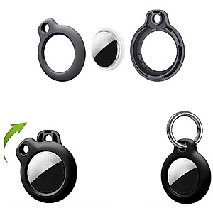 Air tags Keyring Compatible with Apple Airtag Case Air Tag Airtags Holder Keychain for AirTags Holder AirTag Cover Pets Collar