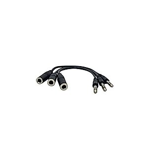 Your Cable Store 3 Pack 1 Foot 1/4 Inch Stereo Headphone Extension Cables