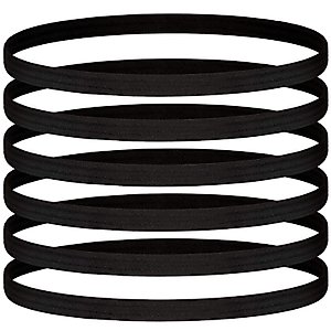 30 Pieces Elastic Sport Headbands Thin Elastic Exercise Skinny Athletic Hair Bands Anti-Slip Stretchy Sweatbands for Men and Women Running Jogging Yoga Workout Supplies