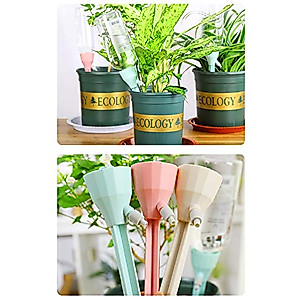 ARTEM Self Plant Watering Spikes Auto Drippers Irrigation Devices Vacation Automatic Plants Water System with Adjustable Control Valve Switch Design for Houseplant, Gardenplant, Officeplant 3 Pack