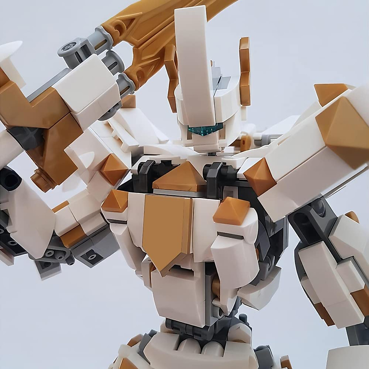 Future Robot Warrior Lancelot Building Block Playset, The Robot Spirits Mecha Toys for Boys Birthday Suitable (616 pcs)