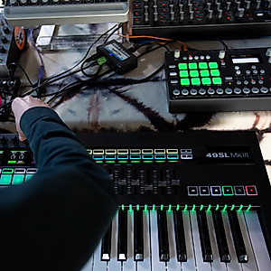 Novation 49SL MkIII, 49-key MIDI & CV equipped Keyboard Controller with 8 Track Sequencer