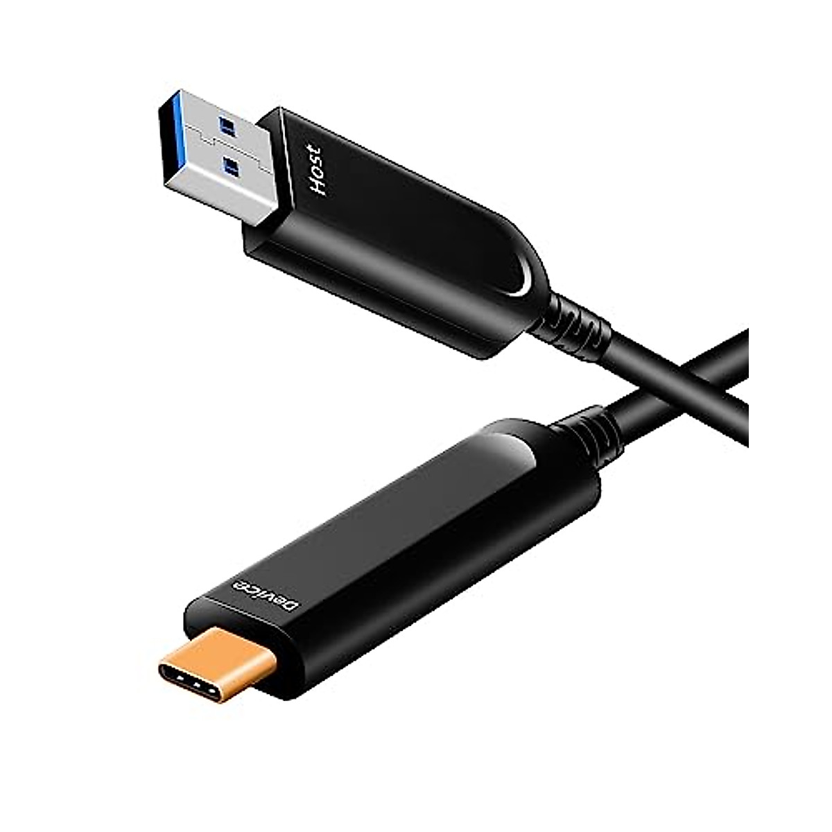 DWLCWY Fiber Optic USB A to USB C Cable (50ft),10Gbps High Speed USB 3.1 Cable for VR, Webcam,etc