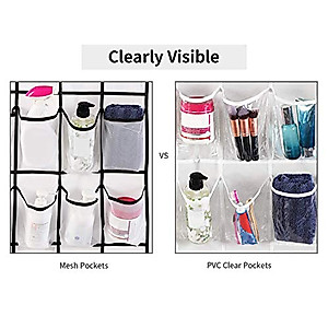 Cafuvv Over The Door Shoe Organizer Pockets Shoe Rack Clear Hanging Holder For Bedroom HP9