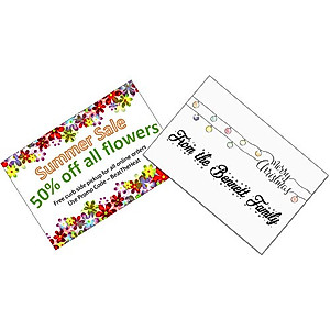 Postcards Blank, White, Mailable, 4"x6", Pack of 50 Cards | Thick Heavy 14pt Cardstock | Write, Draw or Print on Either Side | Use Back Side for Mailing | Great for Invitations, Announcement, Holidays