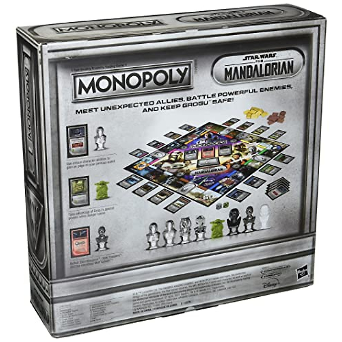 Monopoly: Star Wars The Mandalorian Edition Board Game, Inspired by The Mandalorian Season 2, Protect Grogu from Imperial Enemies, 2-4 players