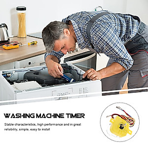 DOITOOL Washing Machine Control Timer with Universal Knob for Semi-Automatic Double-Cylinder Washing Machine