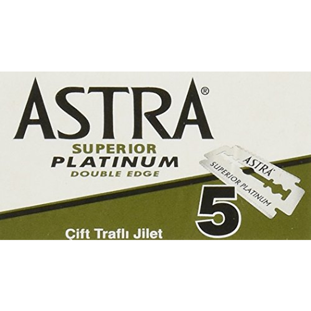 Astra Platinum Double Edge Safety Razor Blades ,100 Count (Pack of 1)