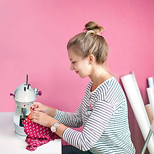 Sew Mighty, The Original Portable Sewing Machines - Perfect for Kids, Travel, Quick Repairs & Small Projects - Dual Speed, Battery & AC Power, Foot Pedal Controller & More (Mighty Mini Kit)