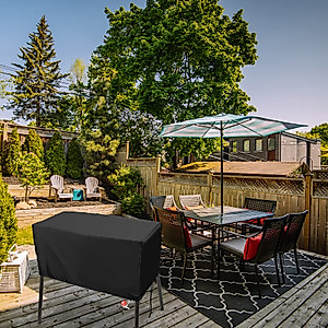 Black Patio Covers for 2-Burner Camp Stove, Luxiv Heavy-Duty Camp Chef 2 Burner Cover Burners Stove Waterproof Cover 34.5 x 16 x 16 Inches