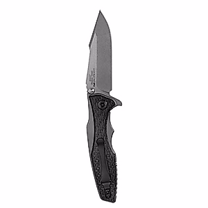 Zero Tolerance Hinderer CF Pocketknife; 3.5-Inch Blade of 20CV Stainless Steel; Titanium Handle with Glow-in-The-Dark Carbon Fiber Overlay, Frame Lock, Made in The USA (0393GLCF)