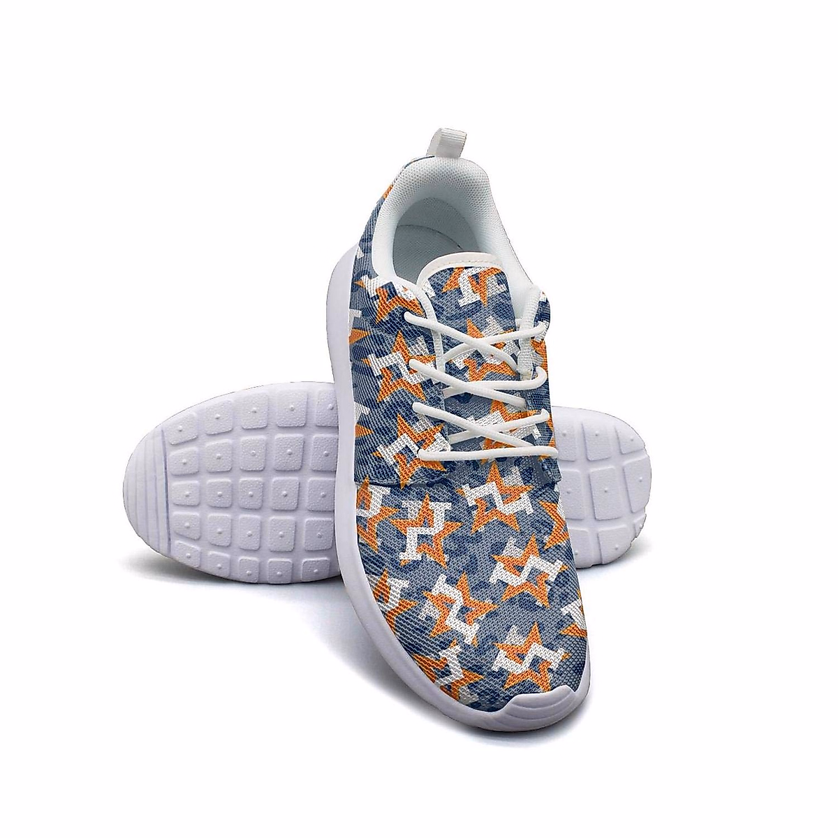 Hobart dfgrwe Camouflage Orange Star Baseball Women Flat Bottom Casual Shoes Light Sneakers