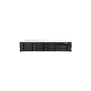 QNAP TS-864eU-4G-US 8 Bay High-Speed Short Depth Rackmount Rackmount NAS with Dual-2.5GbE, Intel Celeron CPU, 4GB DDR4 Memory and 2.5GbE (2.5G/1G/100M) Network Connectivity (Diskless)