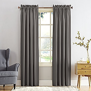 Sun Zero Barrow Energy Efficient Rod Pocket Curtain Panel Pair
