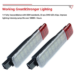 GZZTORES 4PCS Led Doors Panel Light Interior Courtesy Lights Compatible with Chevy Silverado GMC C/K,Sierra 1500 2500 3500, Suburban, Avalanche, Hum-mer H2 Yukon