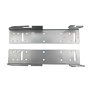 Metal Door Shelf Mount Silver Kit Compatible with Home Kitchen Cabinet Pull Out Wire Baskets, Cookware Organizers, or Waste Containers Replace 5WD-DMKIT