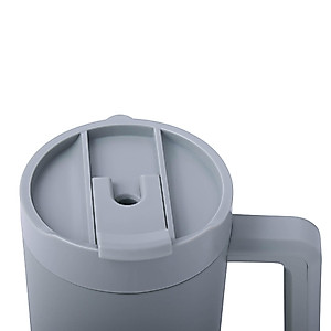 Manna Stainless Steel Double Wall Insulated Tumbler with Smart Seal Dual Sip Lid and Straw Fit Handle - 40 Oz - Soft Meadow Powder Coat