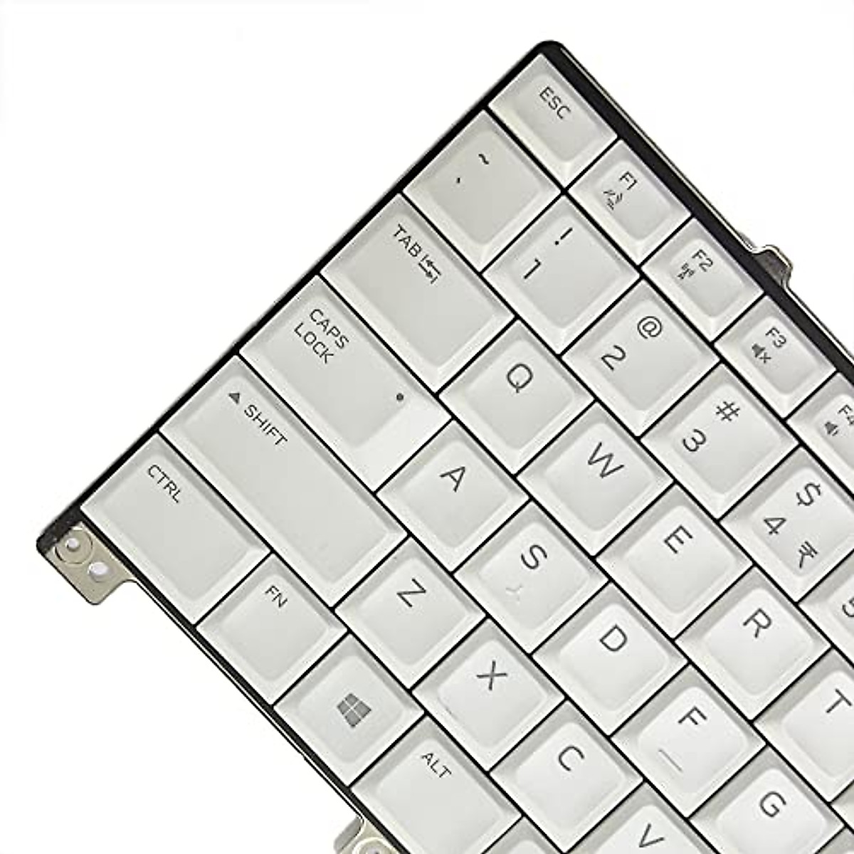 ZAHARA Per-Key RGB Keyboard Backlit US White 17.3" Replacement for Dell Alienware Area 51M Area-51M 9th Gen Intel Core i9-9900K i7-9700K Gaming Laptop 07NF7F 7NF7F