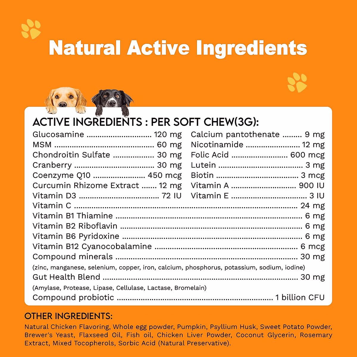 Munchy Chomps 11-in-1 Multivitamin Treats for Dogs - Comprehensive Health Support for Adult & Senior Dogs - Promotes Hip & Joint Mobility, Heart Health, and Digestive Wellness (Chicken)