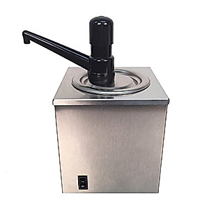 Paragon - Manufactured Fun Pro-Style Butter Warmer with Pump, Stainless Steel, 32 ounce