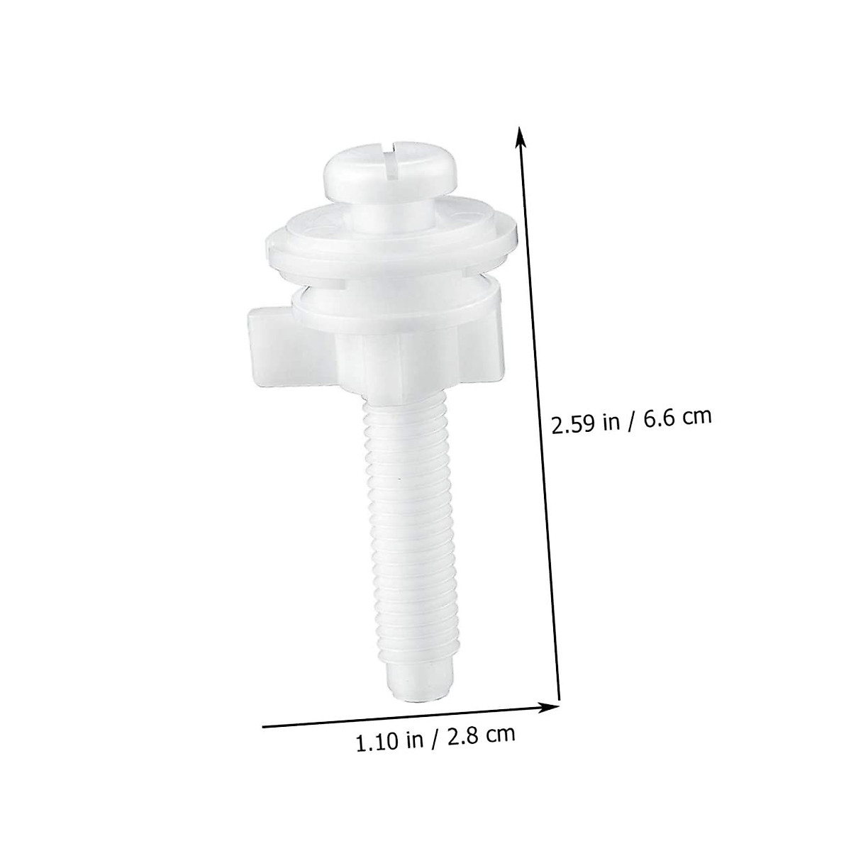 4pcs Toilet Screw Toilet Seat Accessory Toilet Seat Lid Fixing Screw Toilet Seat Cover Fixing Screw Toilet Seat Lid Screw Replacement Toilet Cover Screw Replacement