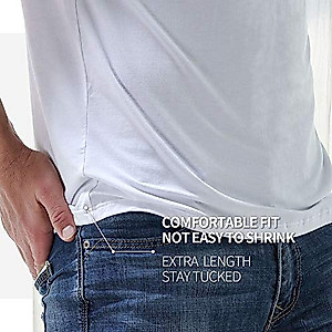 AORGSVI Men's Tank Tops Undershirts 3-Pack, Crew Neck Modal Comfort Soft Multipack A-Shirt White