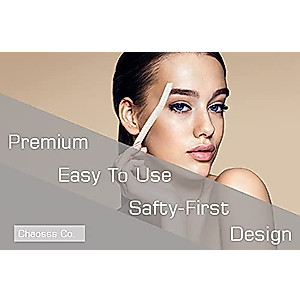 Chaosss &., Facial Fuzz-Free Razor, Eyebrow Trimmer Chaosss Co. Professional Exfoliating Dermaplaning Tool, Peach Fuzz Shaver and Multipurpose Razor Home Skin Care for Women and Men (Pack of 4)