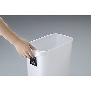 リス Squirrel Wastebasket Friction Square Pearl Chocolat Wastebasket 8L Made in Japan