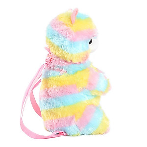 LANFIRE Cartoon Animal hamster squirrel backpack shoulder bag Rainbow Sheep Backpack panda backpack