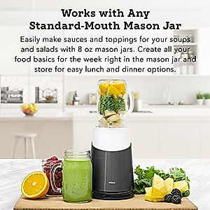 Tribest PB-410GY-A Personal Blender for Shakes and Smoothies with Portable Blender Cups, Gray