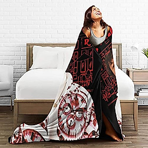 Jack Rapper Harlow Band Throw Blanket Soft Cozy Flannel Blankets Decor for Bed Couch Living Room Travel Outdoor 50"X40"
