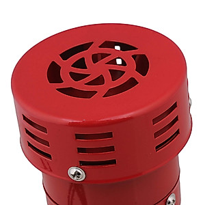 BQLZR Siren Bell Clock Industrial Siren AC 110V, Industrial 110dB MS-190 Alarm Sound Motor High Power Buzzer Siren ,Suitable for Home, Industrial, Shop Alarms,Orchard