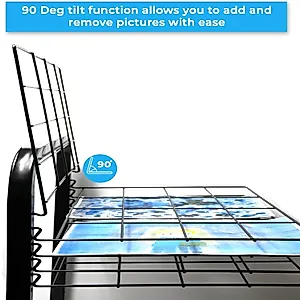 Joymaney Art Drying Rack | Mobile Metal Art Storage Rack with Removable Shelves | Art Organizer for Kids, Art Studio and Tabletop Storage, Craft Room and Desktop (15 Shelves)