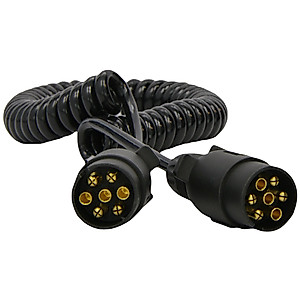 Maypole 5881A 12N 2.5m 2 x 7-Pin Curly Extension Lead