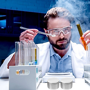 ULTECHNOVO 2pcs Aluminum Tin Jar Refillable Containers Sampling Jar with Lid Round Tin Container for Labs Soil Cosmetic