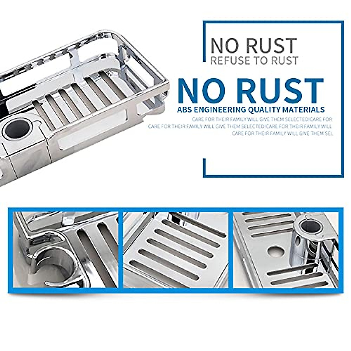 YYDSJFM Shower Caddy Basket Shelf,Bathroom Lifting Rod Removable Organizer,Soap Holder Shower Shelf Storage Rack Tray Stand Space Saver No Drilling