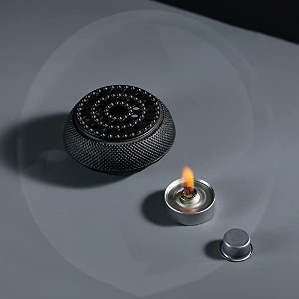 LJXX Tabletop Fireplace, Bioethanol Fire Bowl for Table, Indoor Outdoor Camping Garden Balcony Farmhouse Use Mini Bio Ethanol Table Top Fire Pit, Personal Fireplace