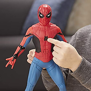 Spider-Man: Far from Home Deluxe 13-Inch-Scale Web Gear Action Figure with Sound FX, Suit Upgrades, and Web Blaster Accessory