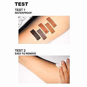 Eyebrow pencil eyebrow Eyebrow Retractable Definer Pencil, eyebrow stylist shape and fill eyebrow pencil, professional eye makeup (01 Black)