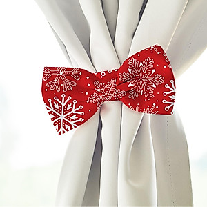 Whaline 12Pcs Christmas Cotton Fabric Bundles White Red Xmas Tree Snowflake Reindeer Printed Fat Quarters Holiday Sewing Fabrics for DIY Handmade Crafting, 18 x 22 Inch