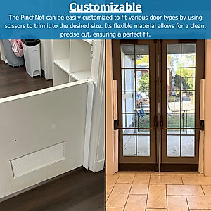 PinchNot Commercial Set Door Finger Hinge-Side Safety Guard Shield Protector