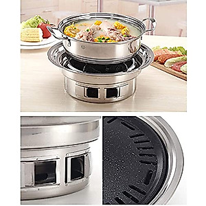 Portable Lightweight Charcoal Grill Barbecue Grill Tabletop Charcoal Grill for Picnic Garden Terrace Camping Travel Family Party,35cm