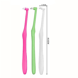 Angzhili 9 Pieces Interspace Toothbrush,End Tuft Orthodontic Toothbrush Tapered Orthodontic Brush for Hard to Reach Areas,Gap Toothbrush for Orthodontic Braces Bridges and Implants